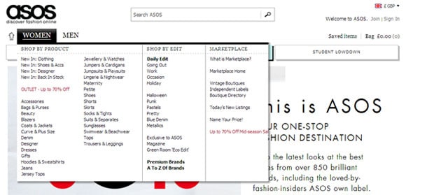 10 ways ASOS convert visitors to buyers | Experience UX